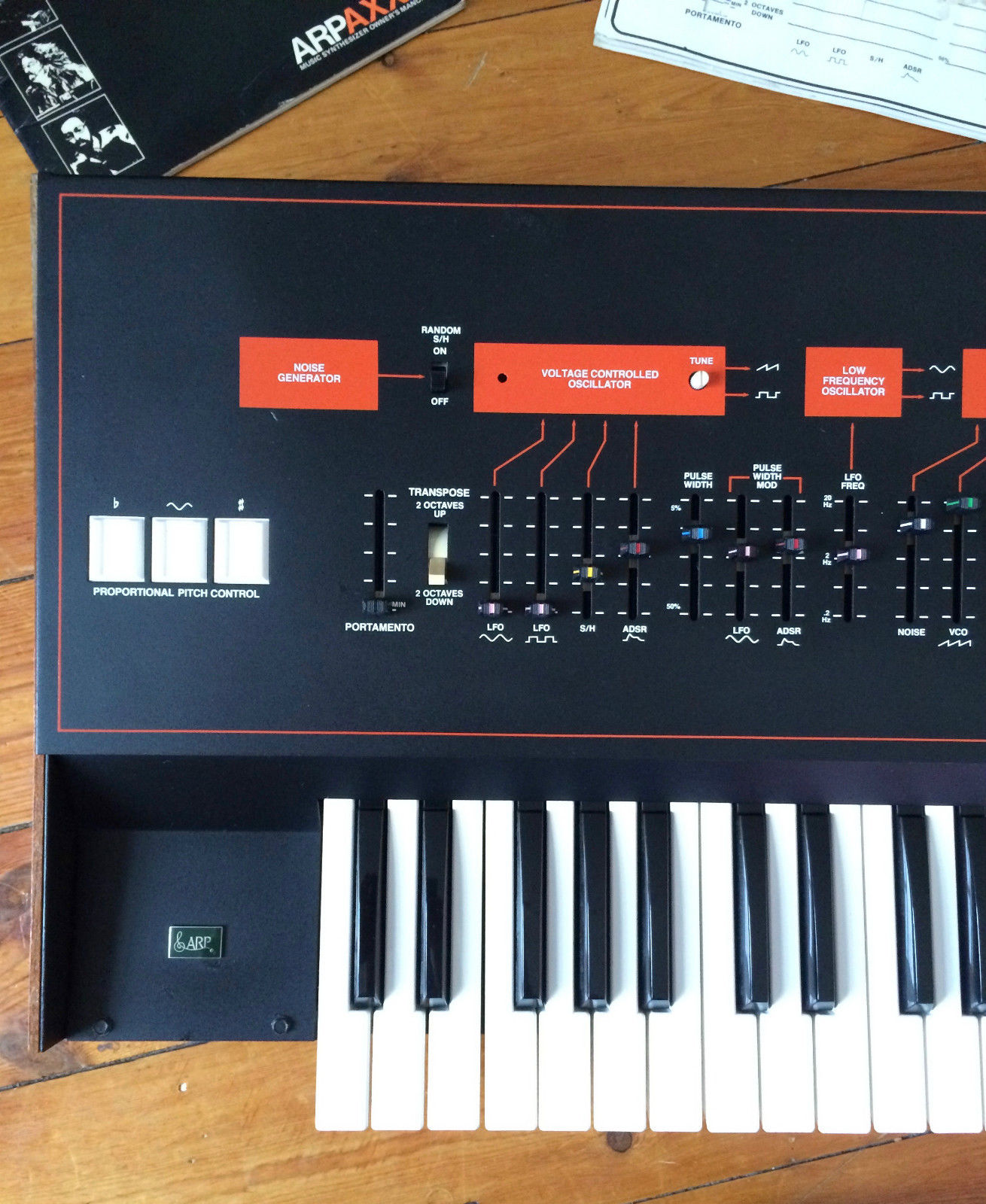 MATRIXSYNTH: ARP AXXE Analog Synthesizer + ORIGINAL MANUAL + PATCH CHARTS