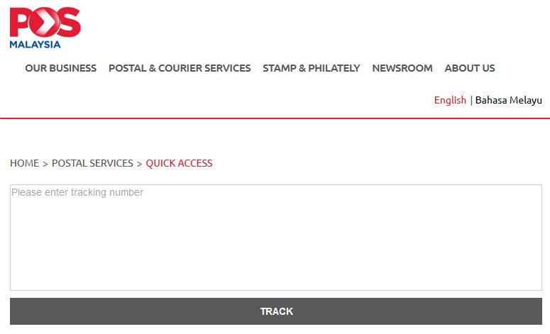 Check Tracking Poslaju Anda!