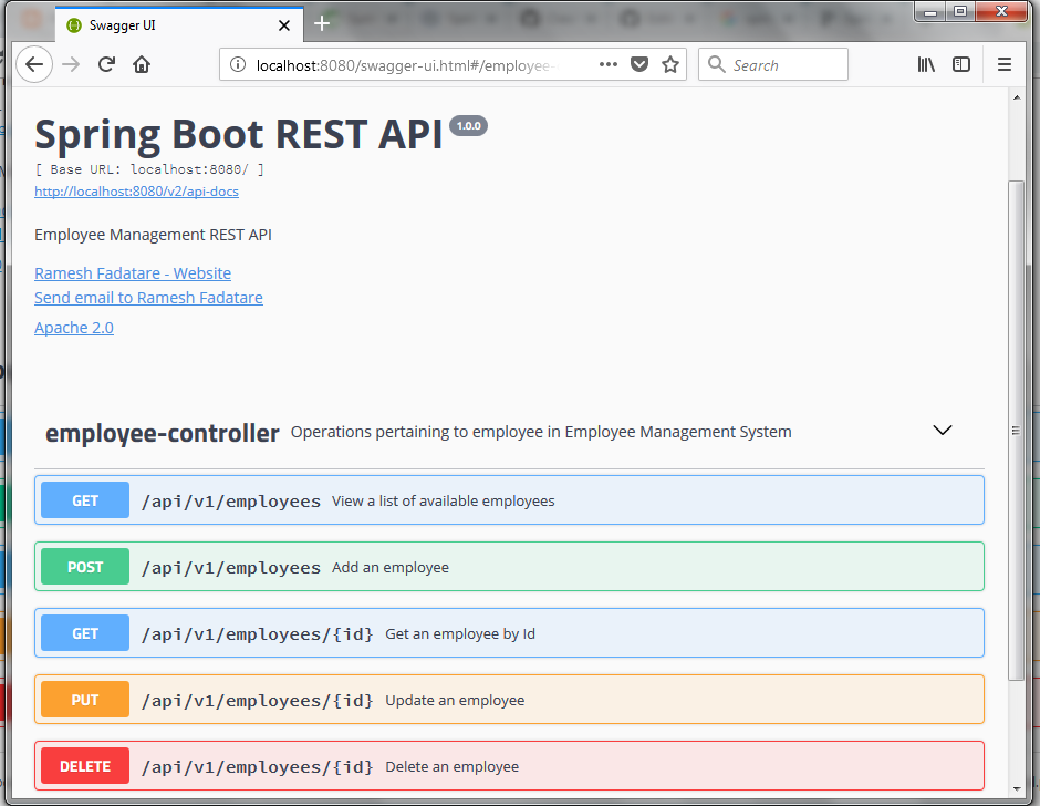 Spring Boot 2 Restful Api Documentation With Swagger 2 Tutorial