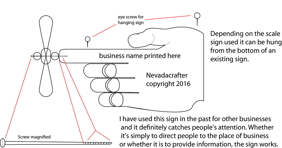 Free Patterns and ideas: hanging hand whirligig sign