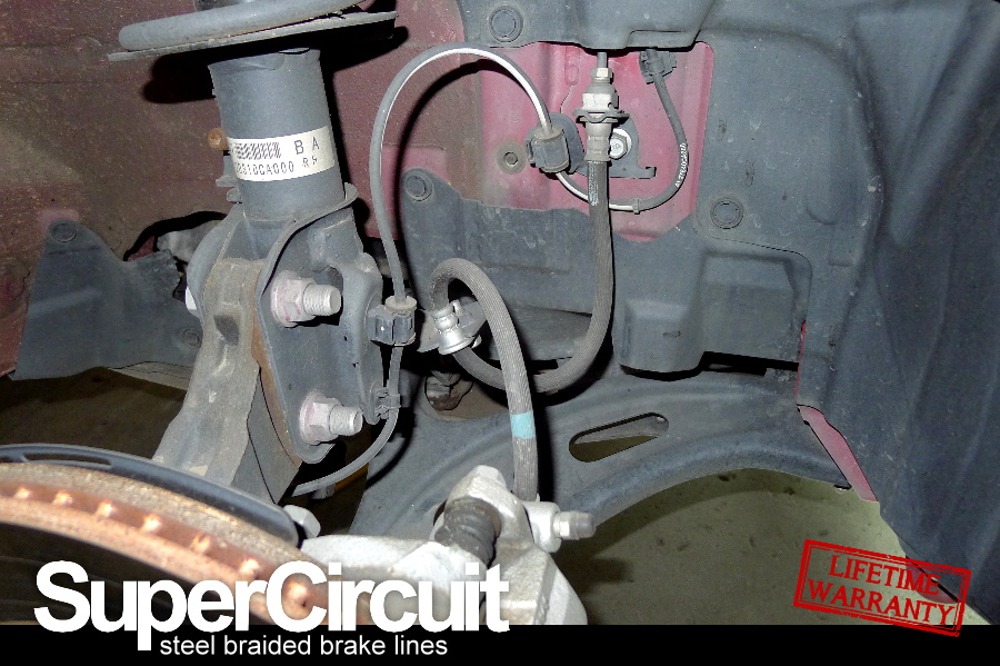 SUPERCIRCUIT Steel Braided Brake Lines: Toyota 86 Steel Braided Brake Lines