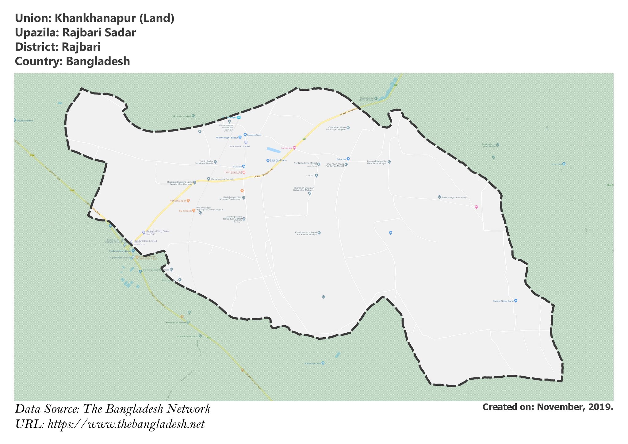 Khankhanapur Union, Rajbari