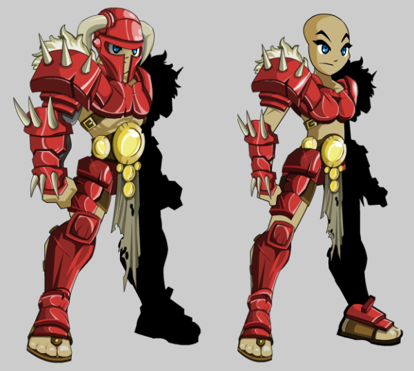 AQW Legion of Shadows: Versão MALE e FEMALE da Crimson Gladiator