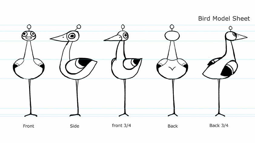 Noelle's Storyboard Portfolio: 3 Sequence - Character Design and Blueprint