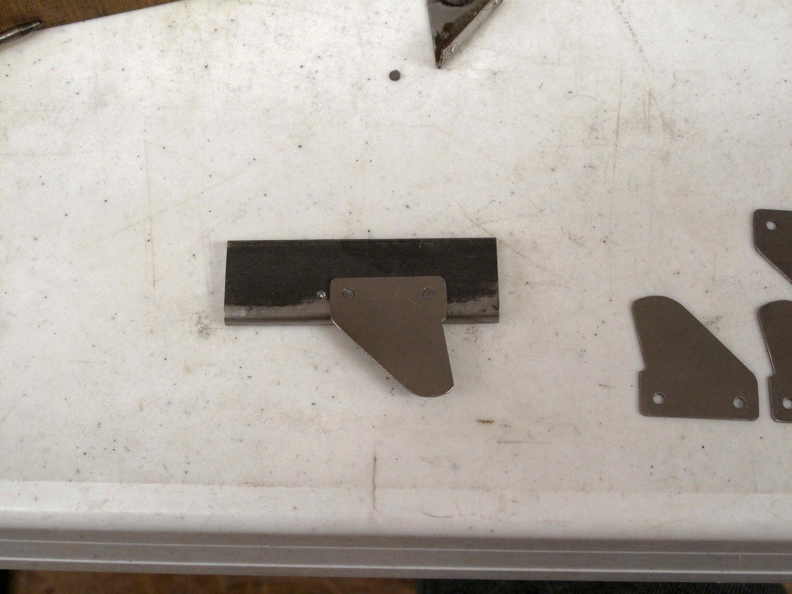 Cessna 140 Rebirth: Window Latch Door Brackets (Cessna 0411595)