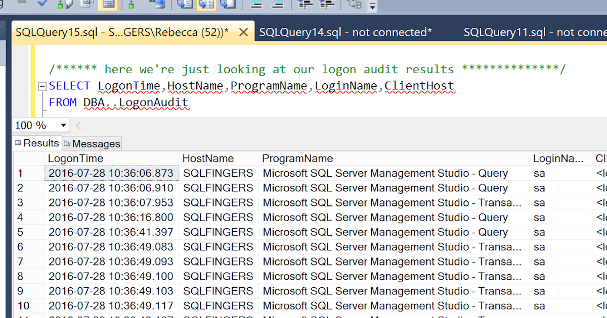 sqlfingers.com: Using a SQL Server Logon Trigger sqlfingers.com: Using a SQL Server Logon Trigger