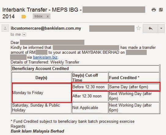 Betul Ke Transfer Melalui Internet Interbank Dapat Hari Sama?