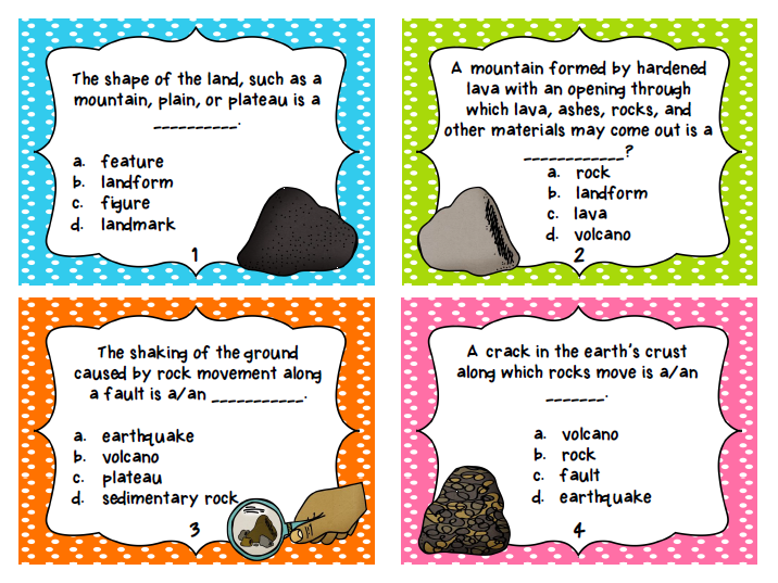 Fab and Fun in 3rd!: Rocks and Minerals Task Cards Flash Freebie!