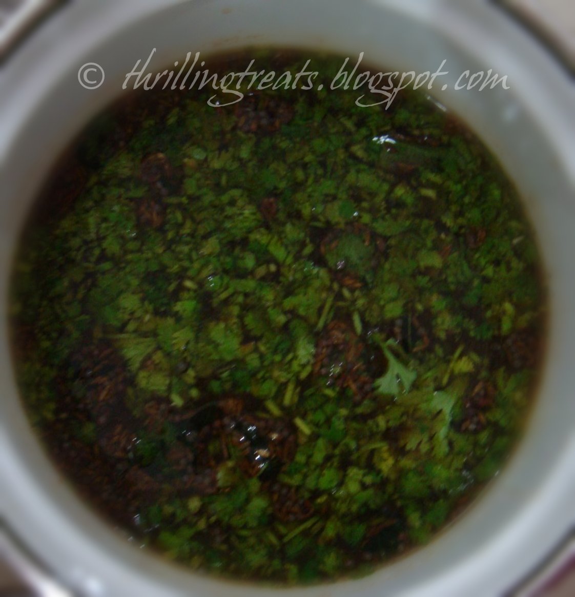 Food for art, heart and thought!: Tamarind Rasam/Chinta Chaaru