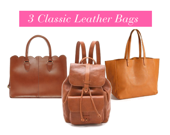 citrus and style: 3 Classic Leather Bags