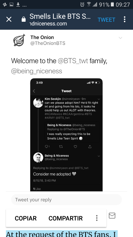 Smells Like BTS Spirit: el cuento de un pequeño Tweet y un gigante ARMY ...