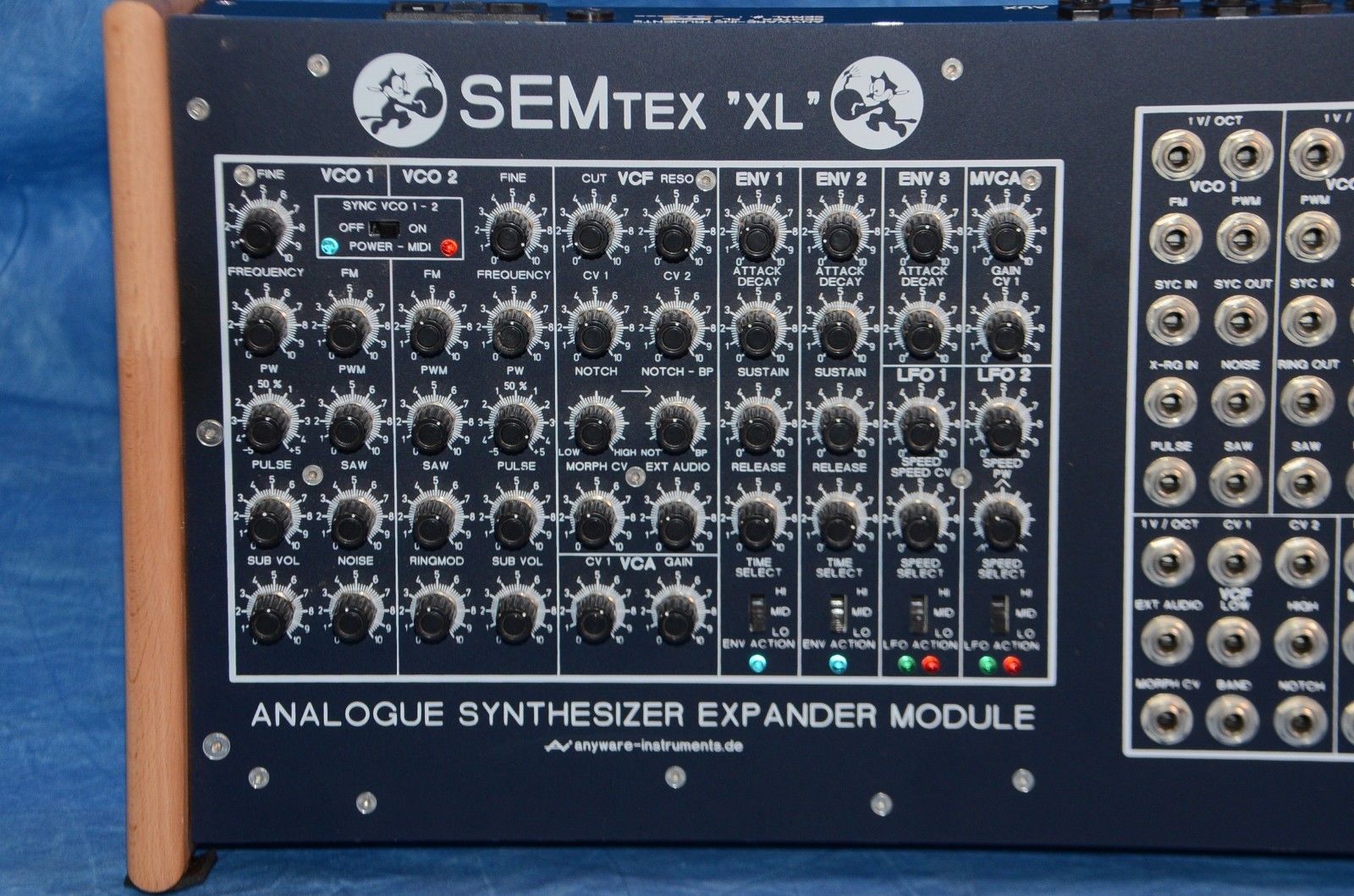 MATRIXSYNTH: Anyware Instruments SEMTEK XL MODULAR SYNTHESIZER SN 75