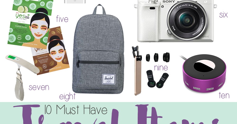 10 Must Have Travel Items - Amanda's OK | A Lifestyle Blog