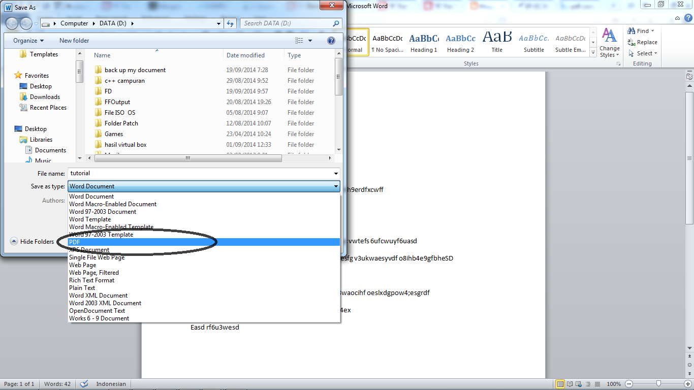 CARA MEMBUAT FILE PDF di WORD | EP-EC Blog