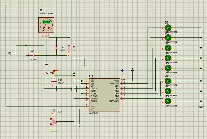 Mikroprosesor dan Mikrokontroler: Rangkaian ADC 0804