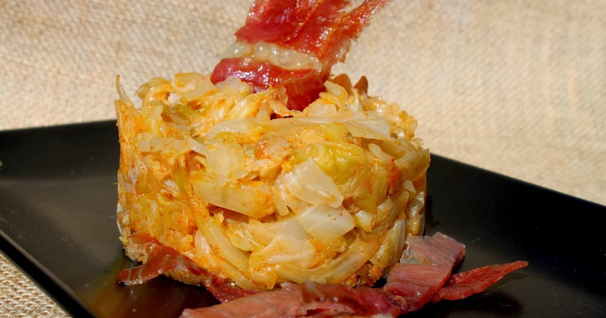 JULIA Y SUS RECETAS: Repollo con jamón al pimentón