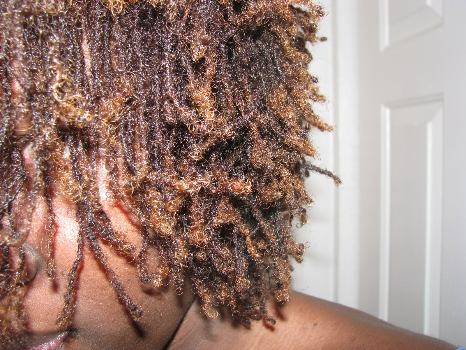 Kreyola's Journeys: Flat Iron Result on Micro Sisterlocks