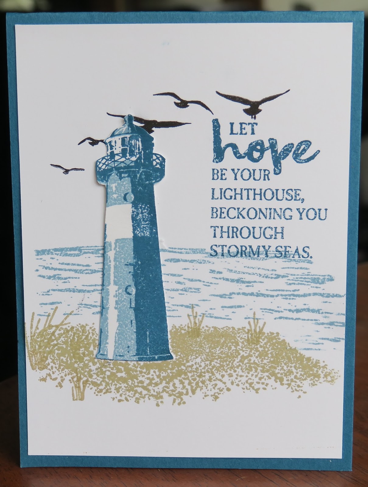 Alisons Crafts: Lighthouse card.
