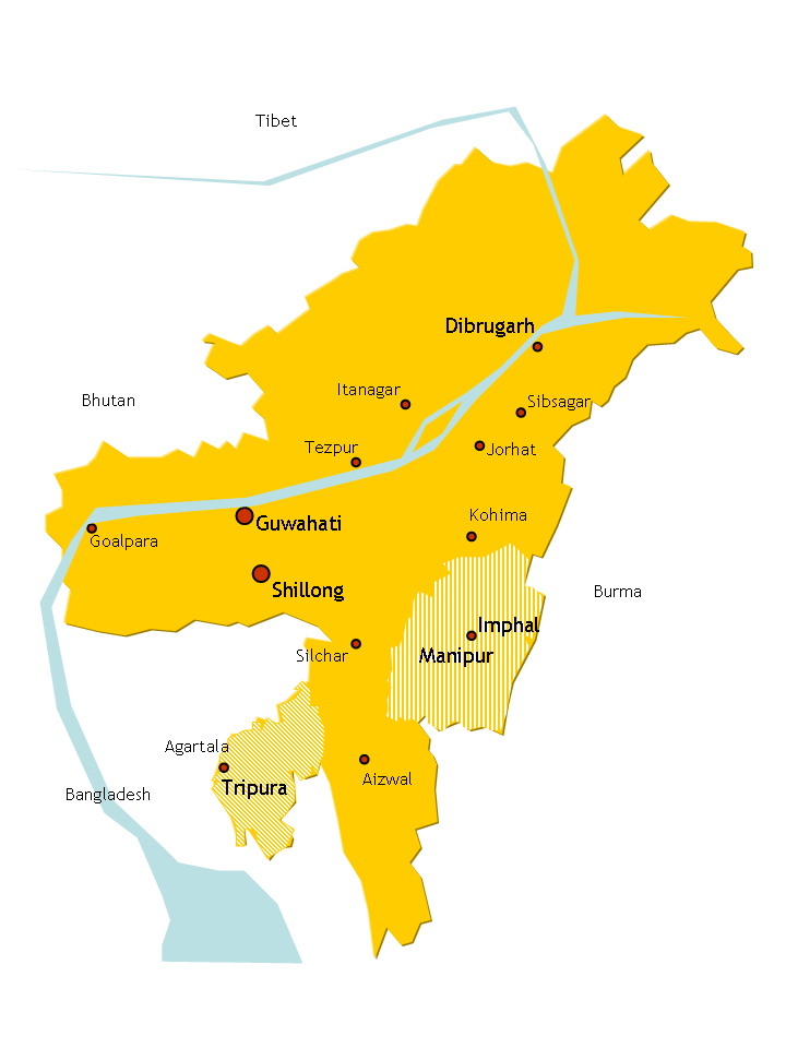 INDIAN'S NORTH EASTERN STATES TOURISM PRODUCTS: The North Eastern States
