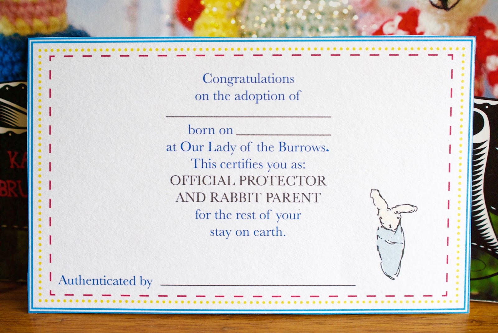 Greedy For Colour: Stanley Rabbit in Real Life!