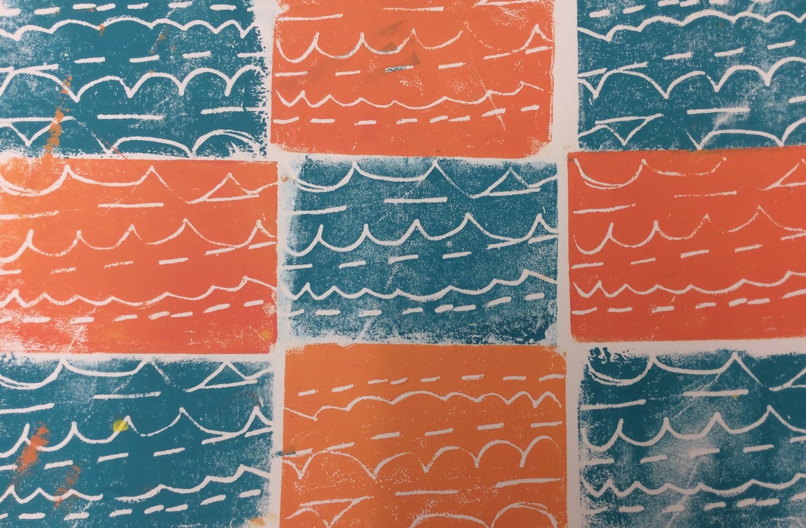 Art with Mrs. Elliott : Printing Patterns in First Grade