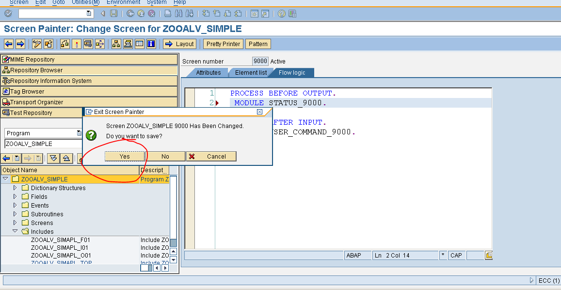 SAP TECH: Basic OO-ALV Report ( SE80 )