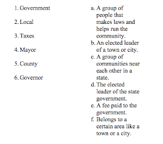 Grade 2 Social Studies/Technology: State and Local Government Quiz