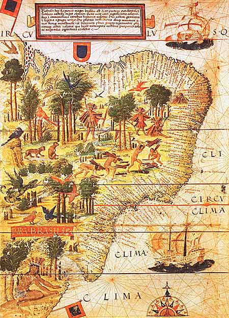 Historiando: Mapa do Brasil, de Cantino, 1502.