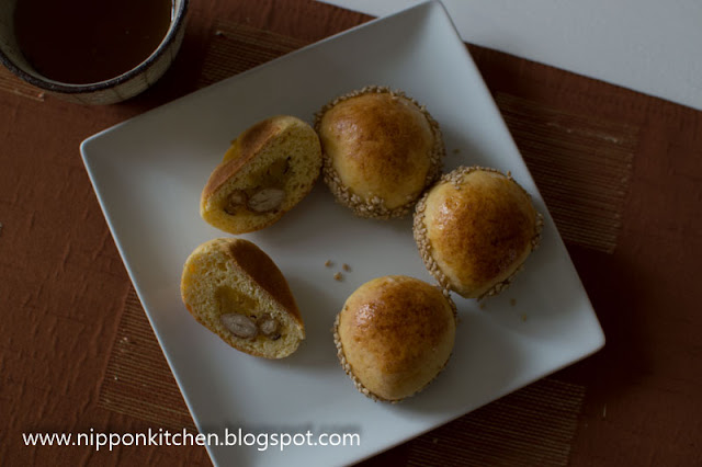 เกาลัดมันจู (Chestnut Manju) - Nipponkitchen