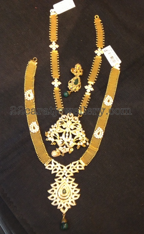 Mesh Chain Cz Necklaces - Jewellery Designs