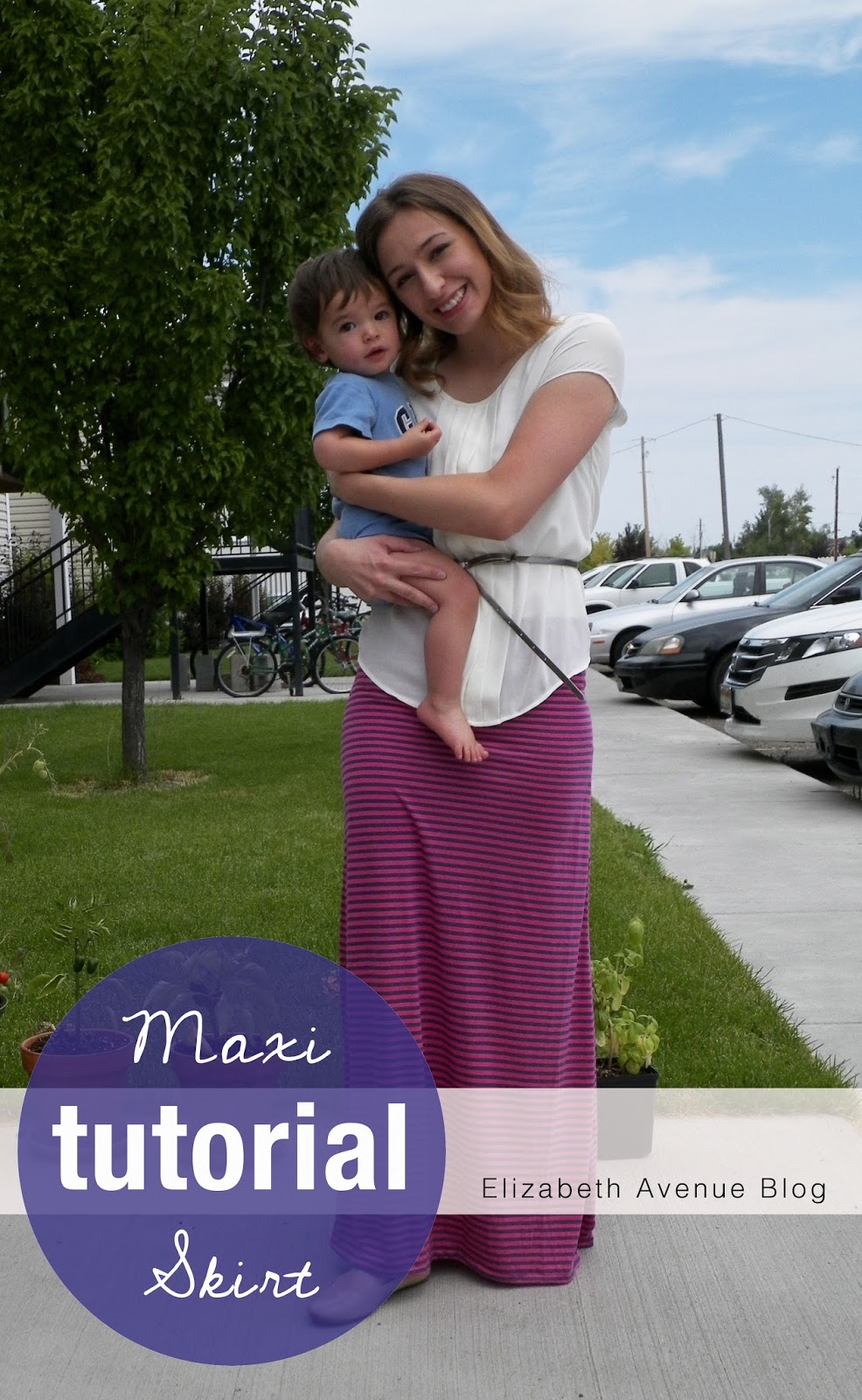 Elizabeth Ave Simple Maxi Skirt Tutorial