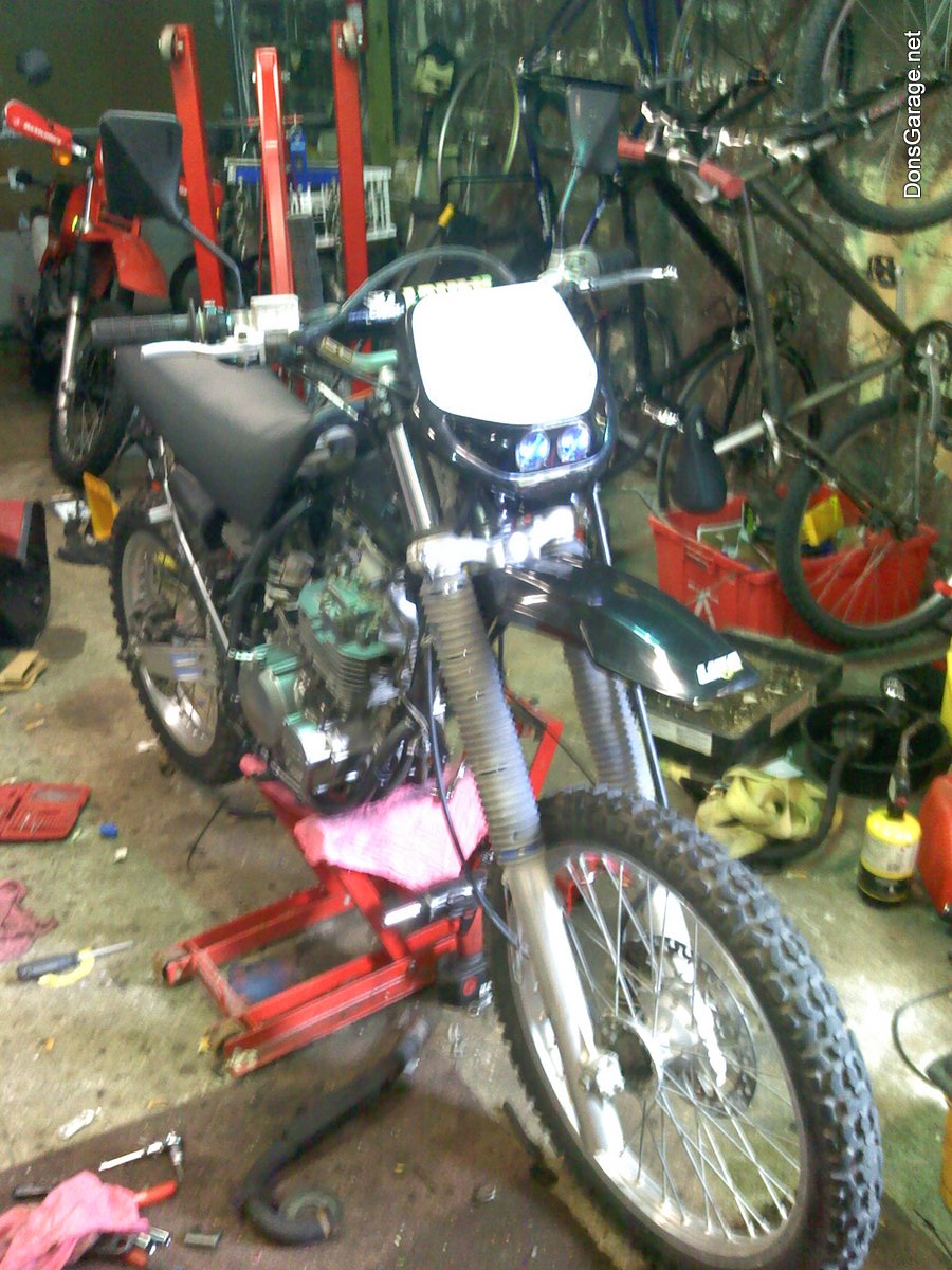 Don's garage: DR350 Supermoto Project