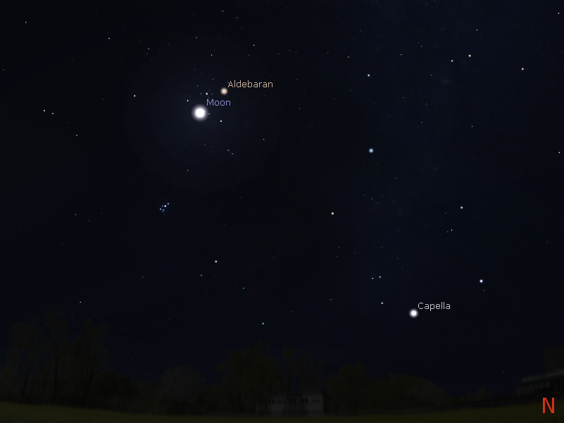 Astroblog: Occultation of Delta1 Tauri by the Last Quarter Moon (23 ...