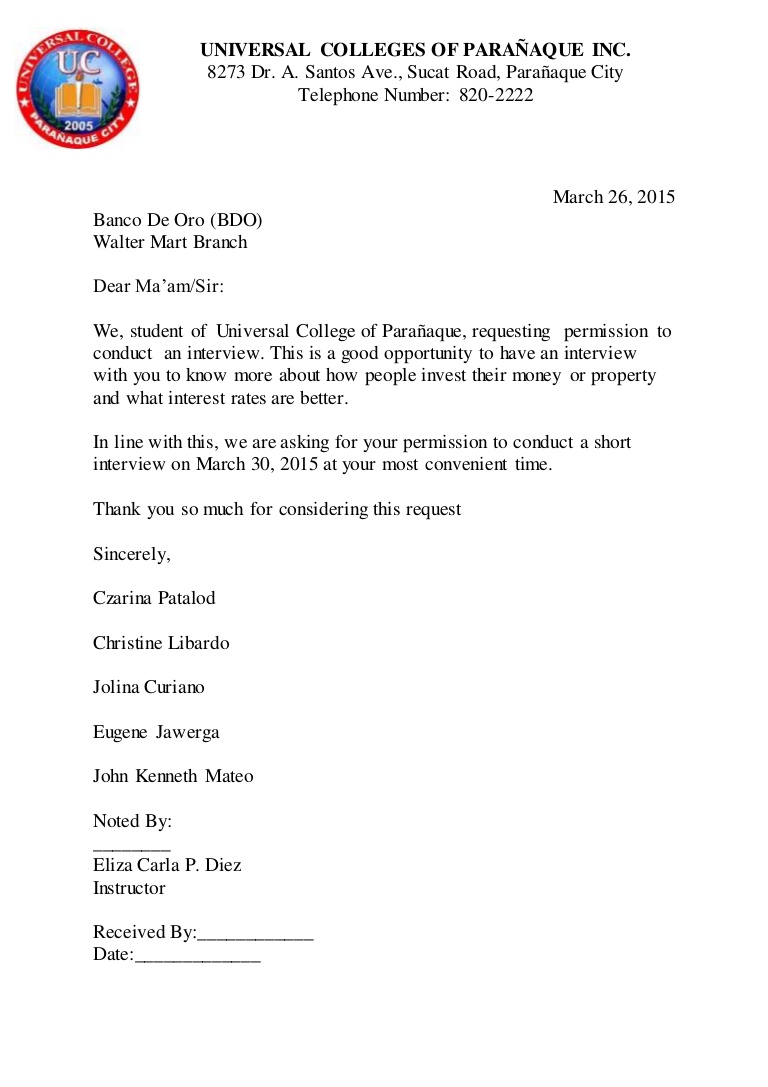 sample request letter for permission to use a venue - philippin news ...