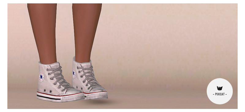 My Sims 3 Blog: Converse High Tops by Pixicat