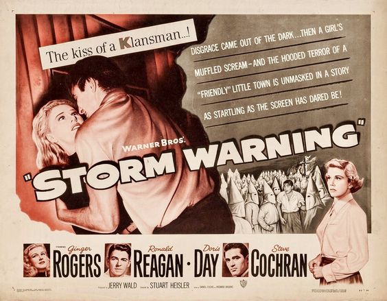 RICK'S REAL/REEL LIFE: Ginger, Reagan, & Doris Day VS the KKK in ‘Storm ...
