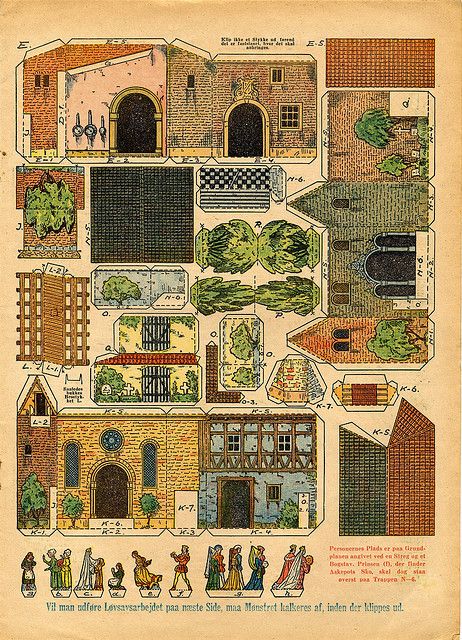 A Miniatures Hobby Room: 1/1200 Card Buildings