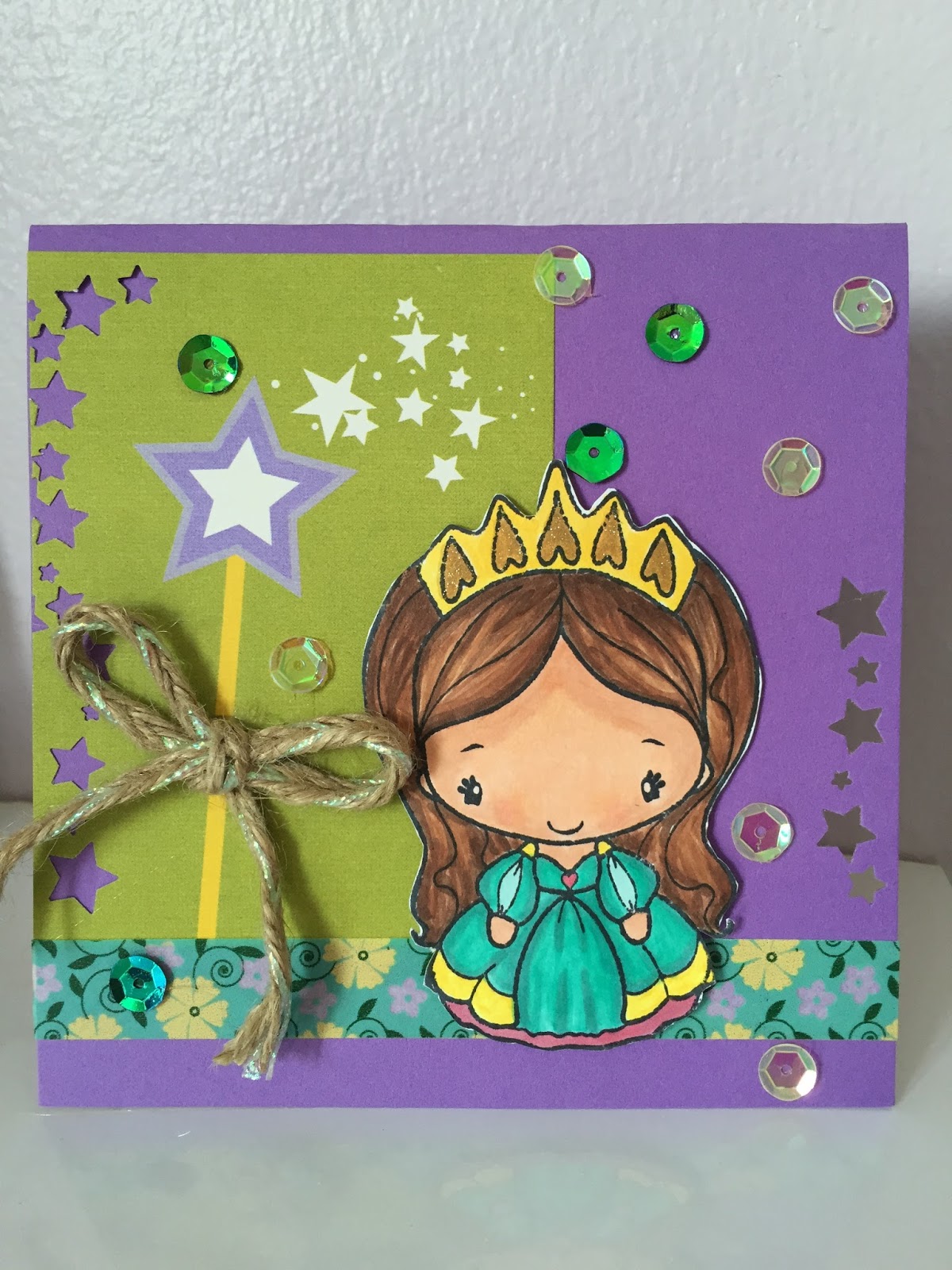 Craftshopper's Creations: The Greeting Farm Princess Anya #2 Card