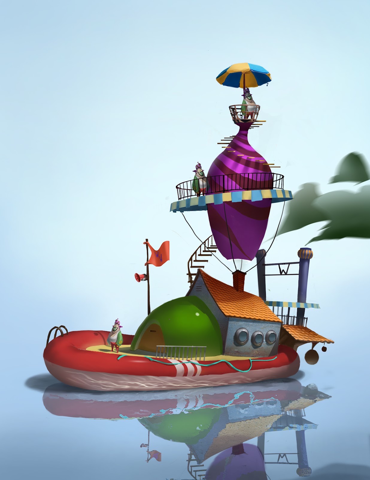 Art of Jason Kang: Chocolate River Boats