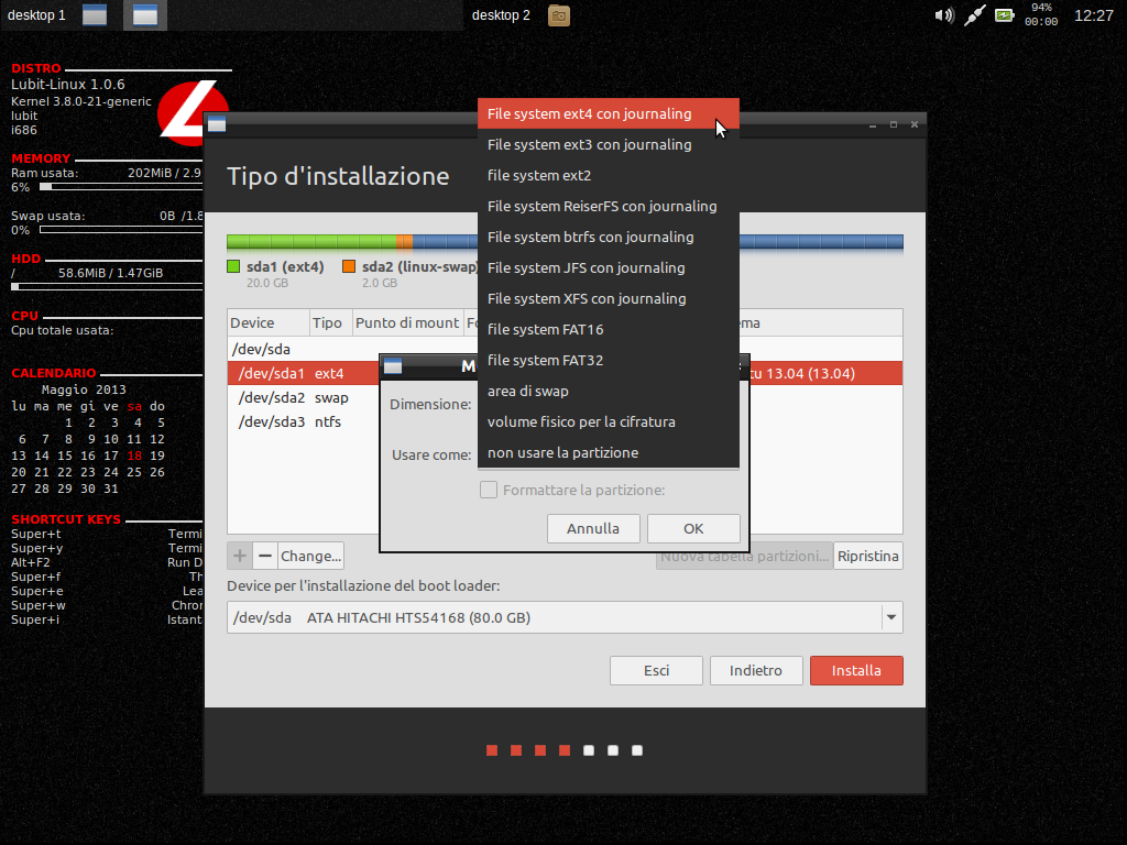 LUBIT LINUX: Installazione di lubit