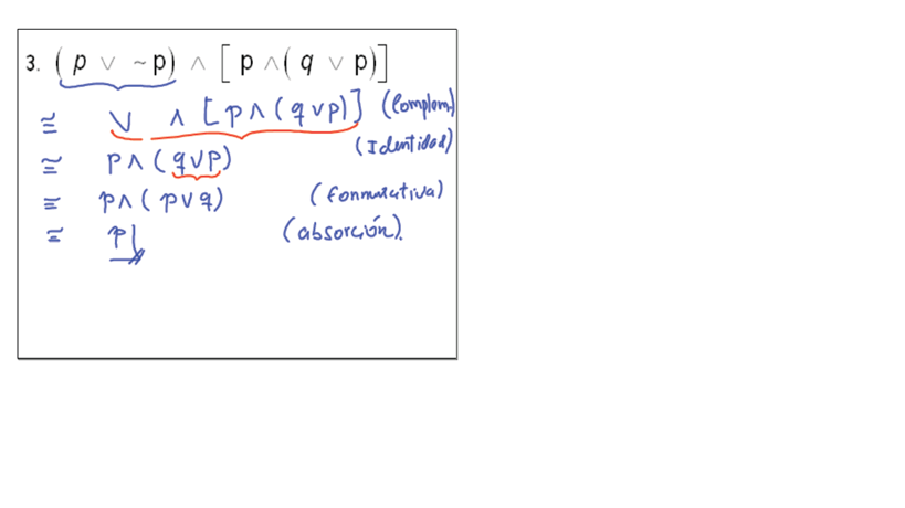 Lógica Matemática: LEYES DEL ALGEBRA DE PROPOSICIONES