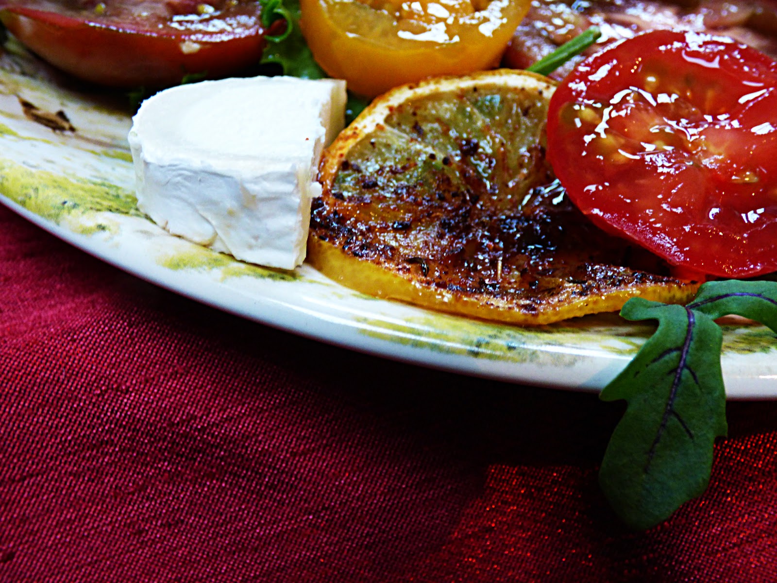 Chez Maximka: Heirloom tomato and roasted lemon salad