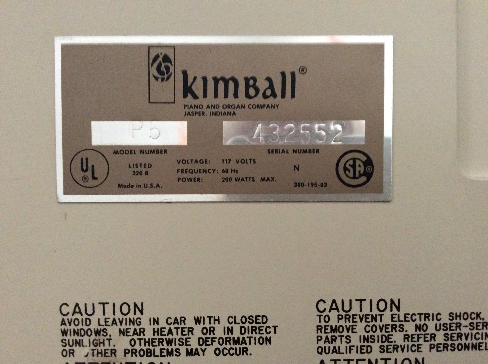 MATRIXSYNTH: KIMBALL CHALLENGER P5 Vintage Electronic Synthesizer ...