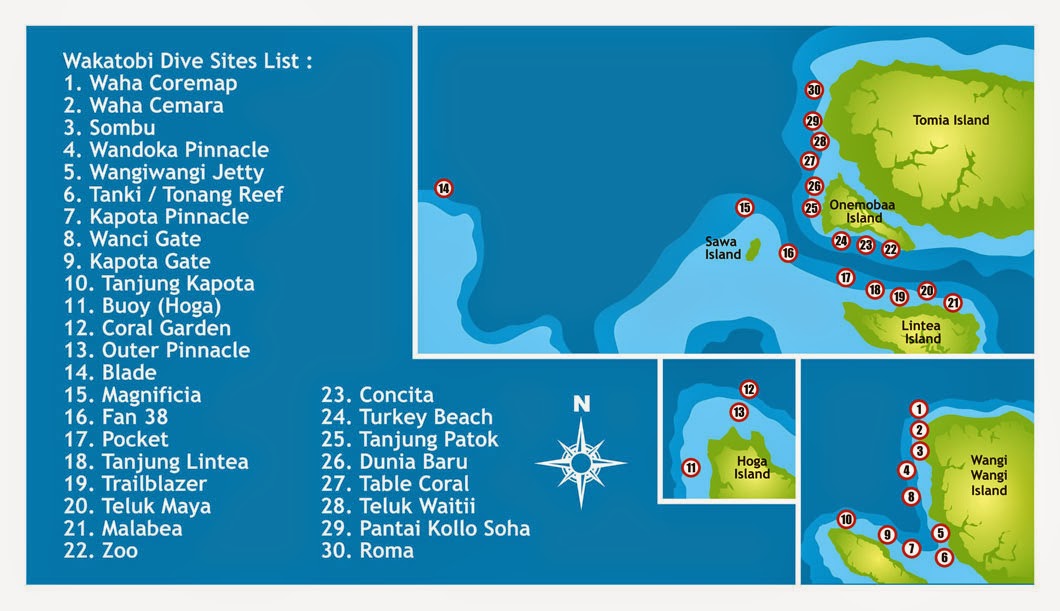 INDONESIAISME: Maps of Wakatobi Islands