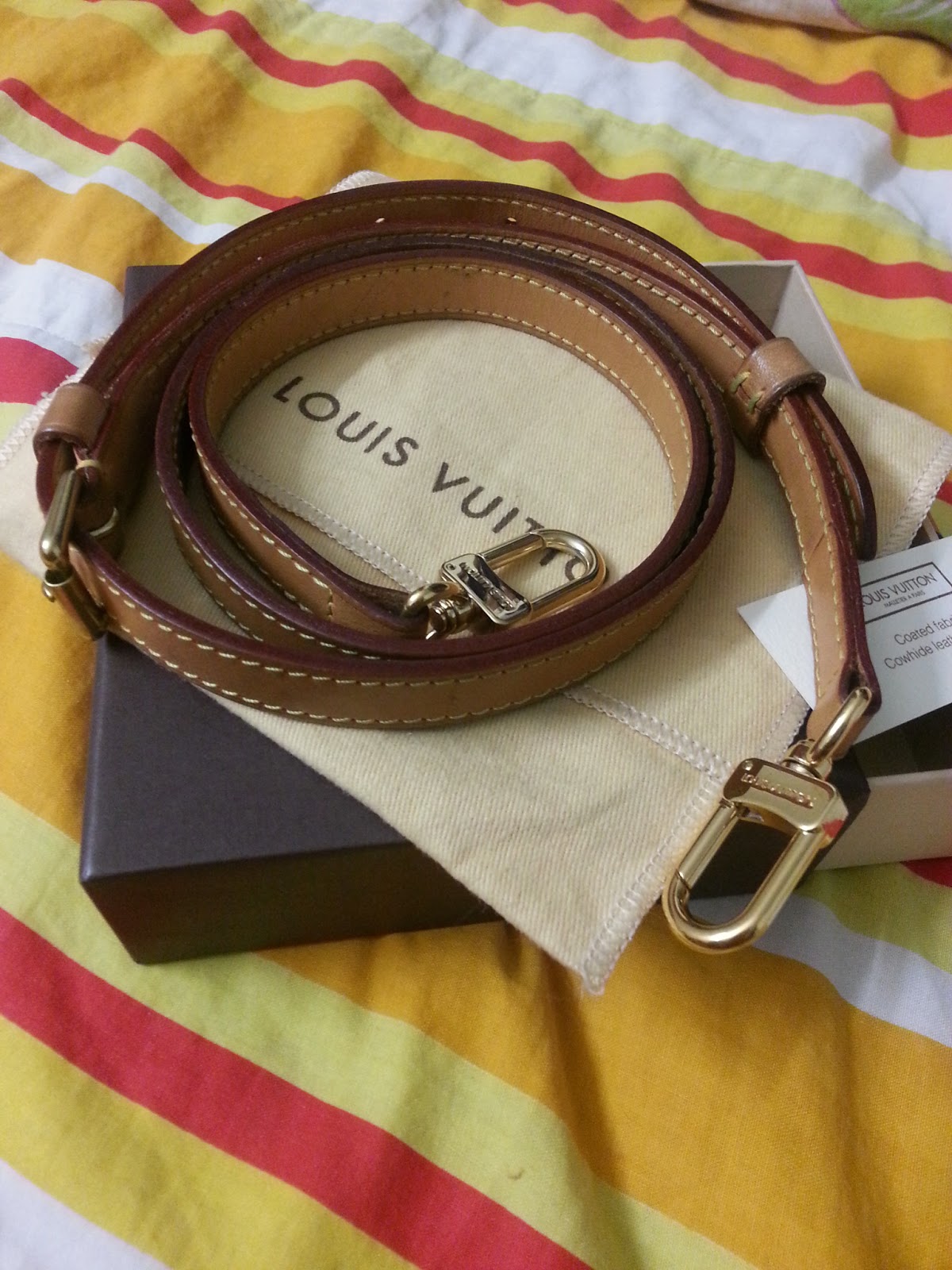 cutemummy: Authentic Louis Vuitton Shoulder Strap - SOLD..