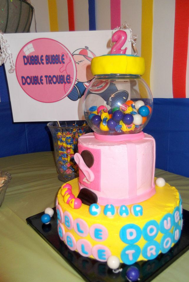 Misunderstood SAHM: Dubble Bubble Birthday Party for the Twins!