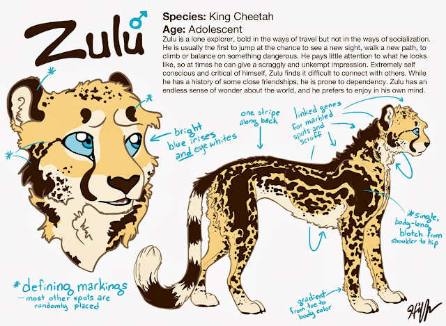 Thoughts in Cartoon - Words and Art by Hailey Kaufman: Zulu Color Chart