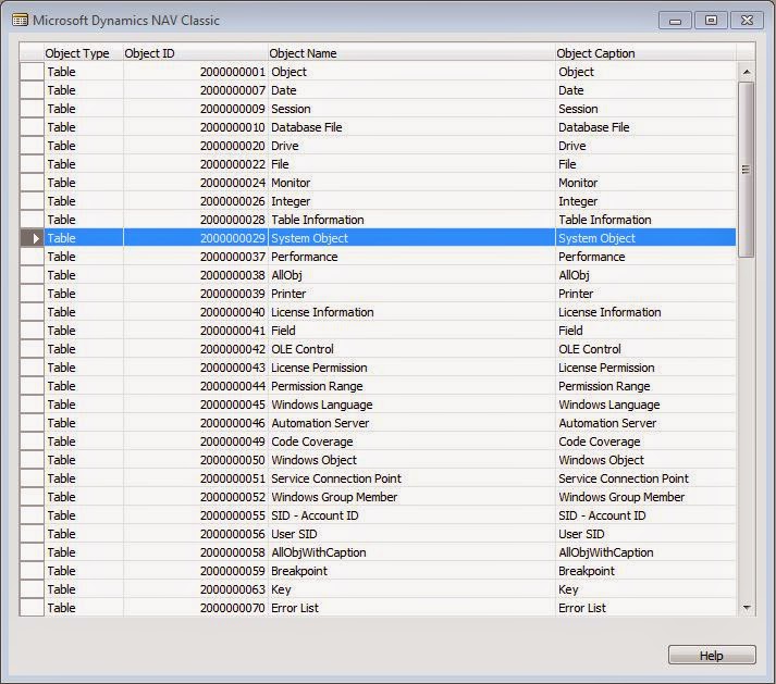 Angel's Home: Navision Virtual Tables