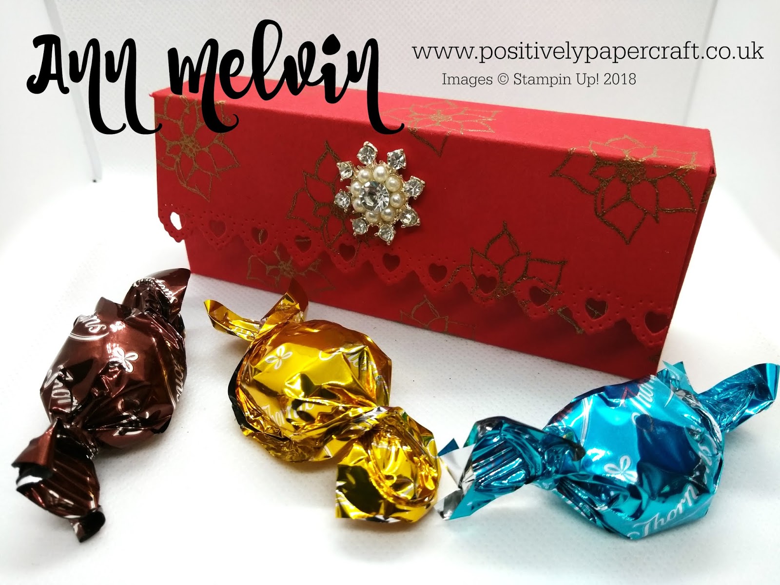 Positively papercraft: Pretty Heat Embossed Chocolate Gift Box